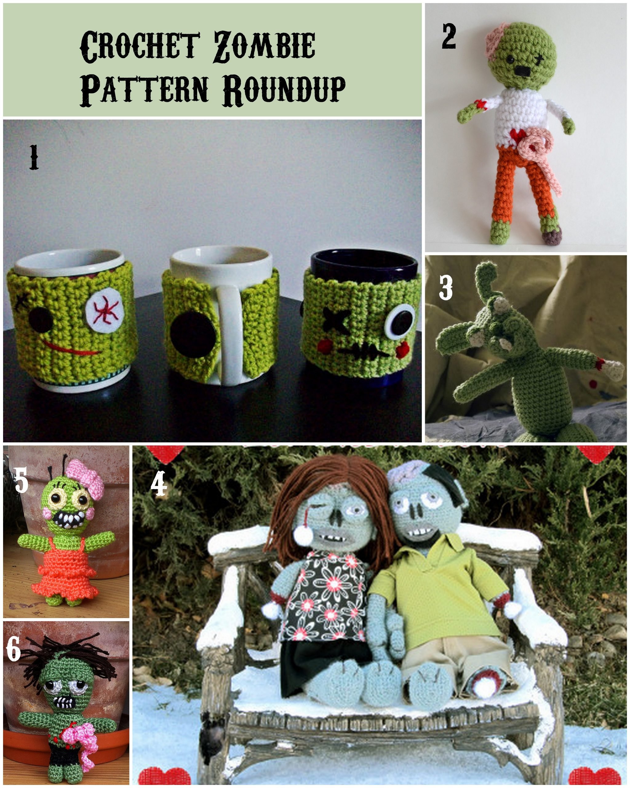 Crochet Zombie Pattern Roundup — Pops de Milk - Fun and Nerdy Crochet ...