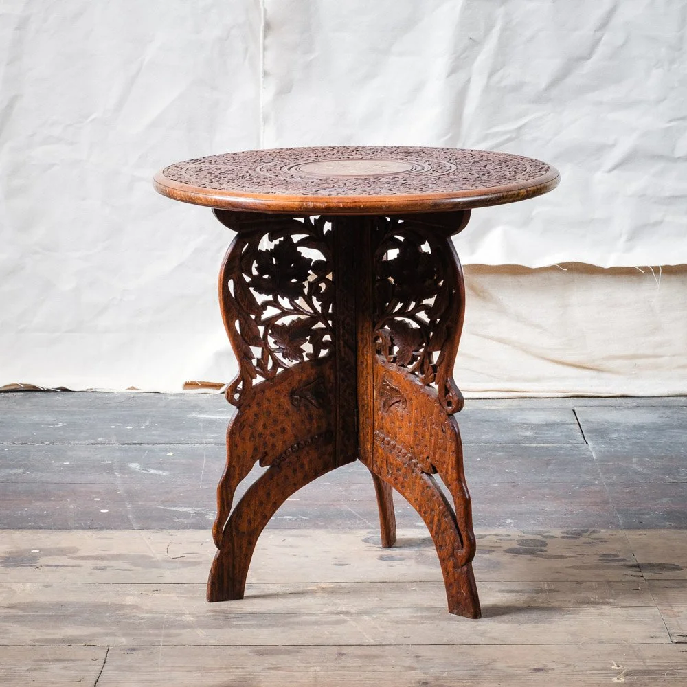 Indian Wood Side Tables