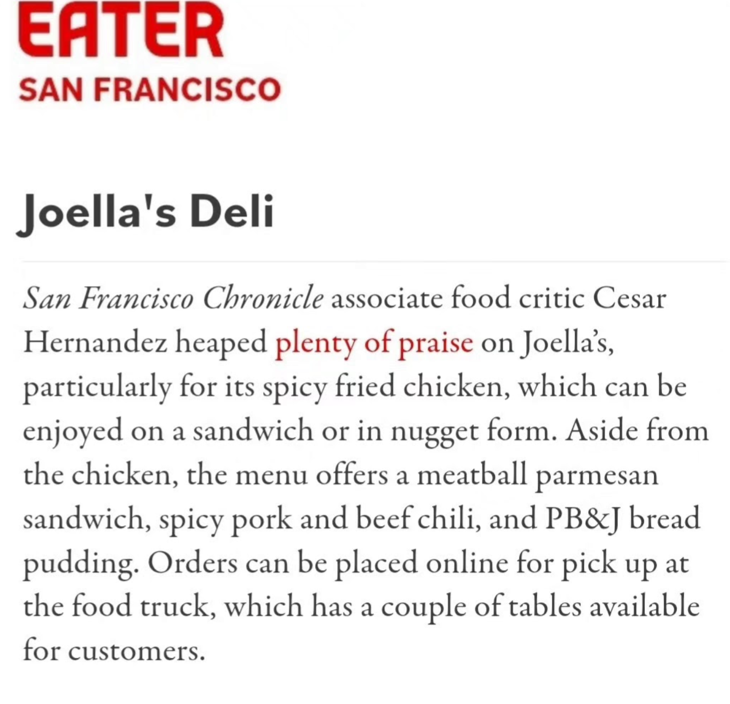Joella's Deli