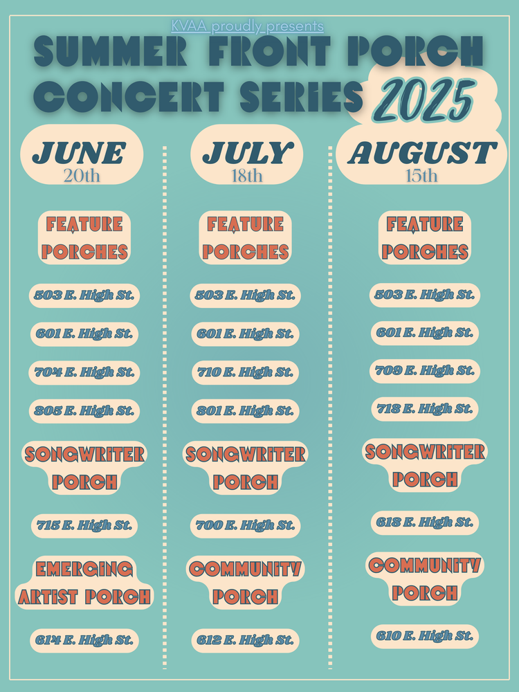 Front Porch Concert Series — Nellie Six Productions