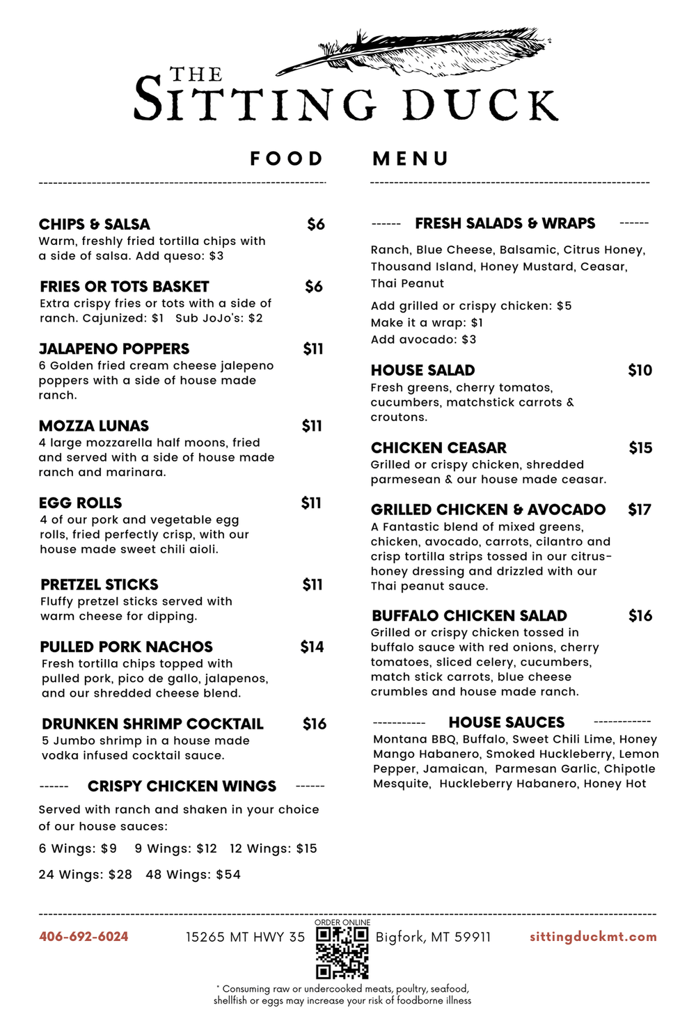 Flathead Lake Outdoor Dining — The Sitting Duck