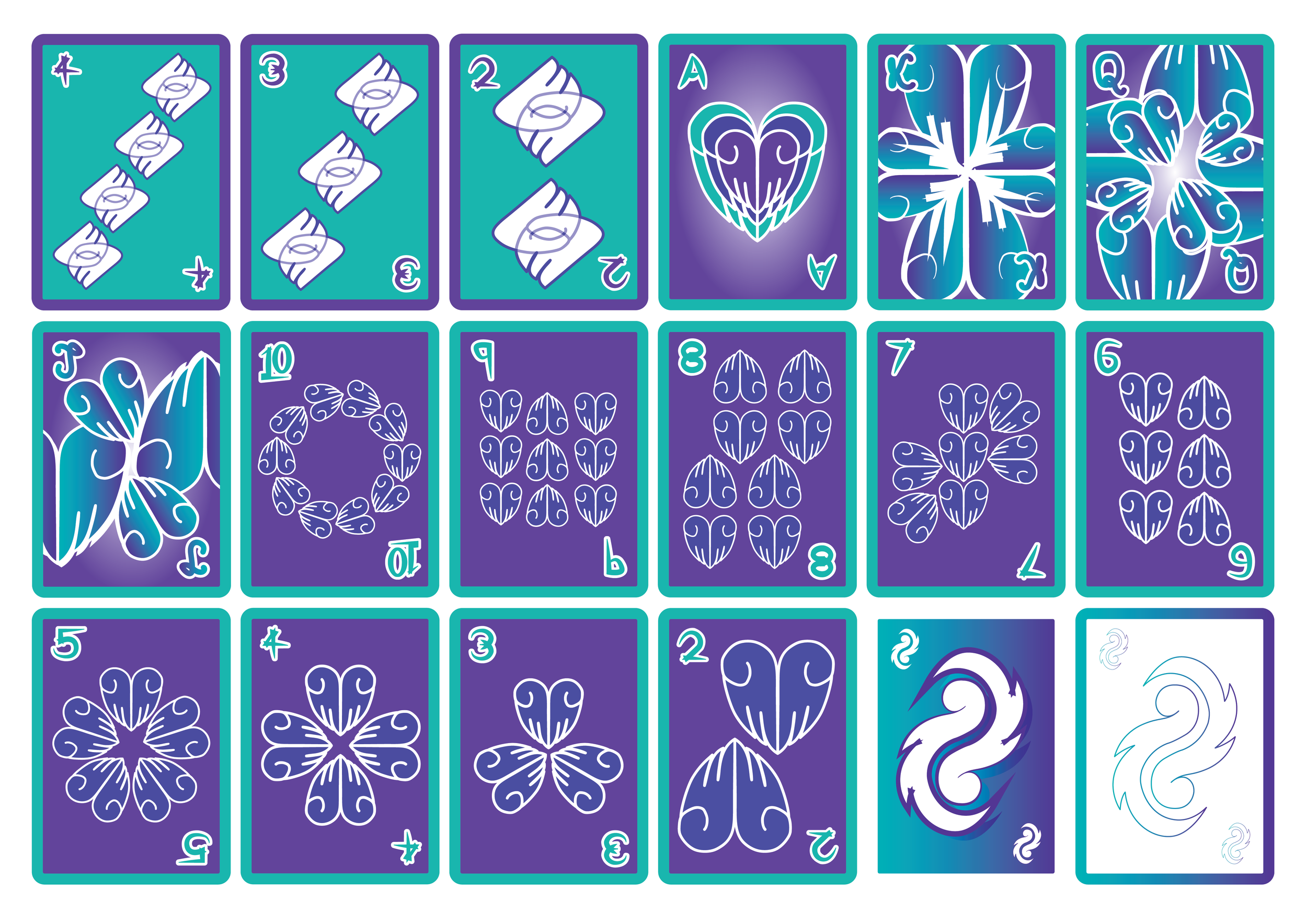 Angel Wings Playing Cards — BronzWyng Design