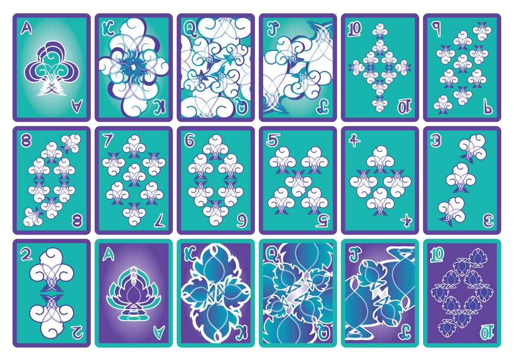 Angel Wings Playing Cards — BronzWyng Design