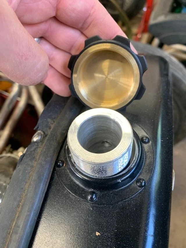 Screw Type Solid Brass Radiator Neck — Austin7Ulster