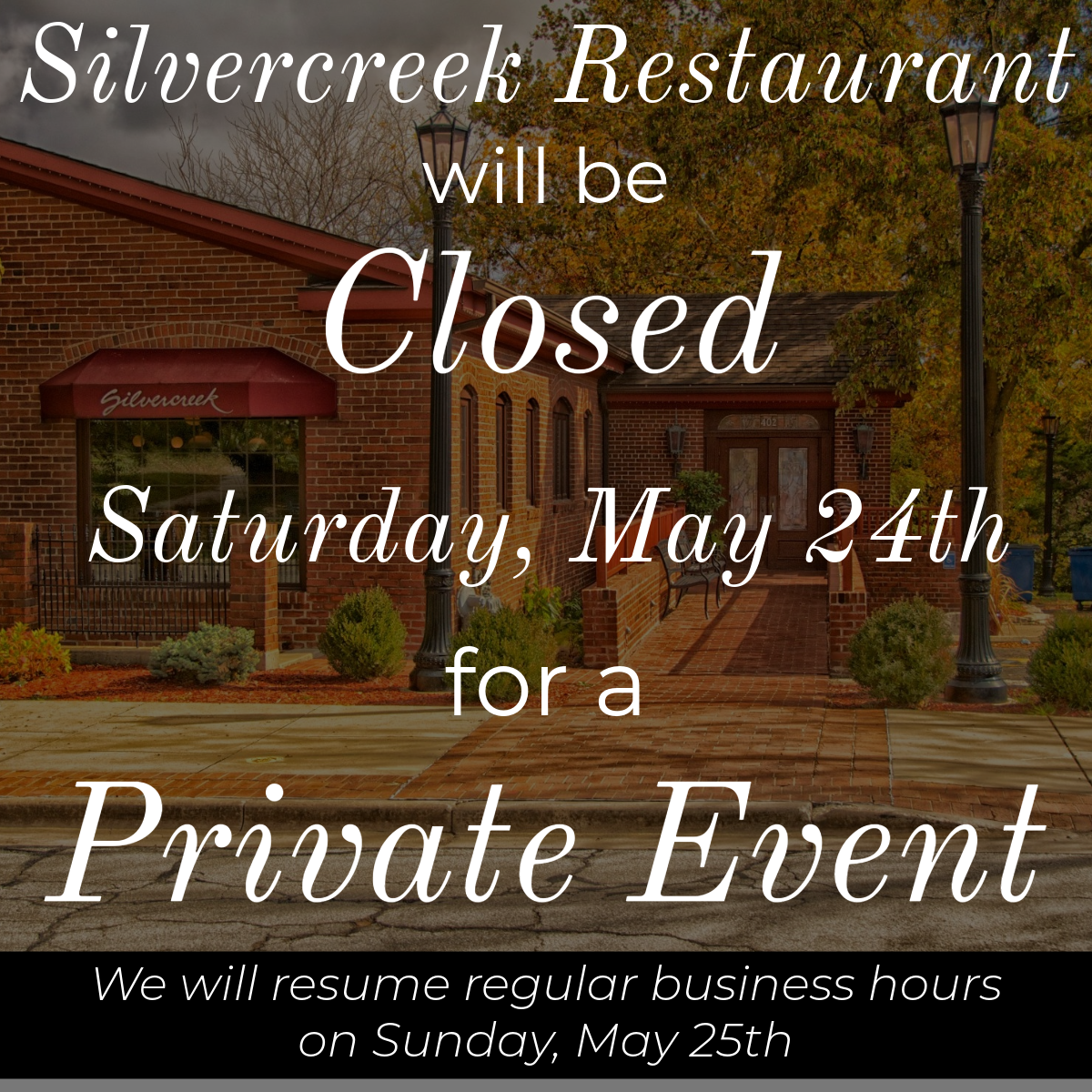 Menu — Silvercreek
