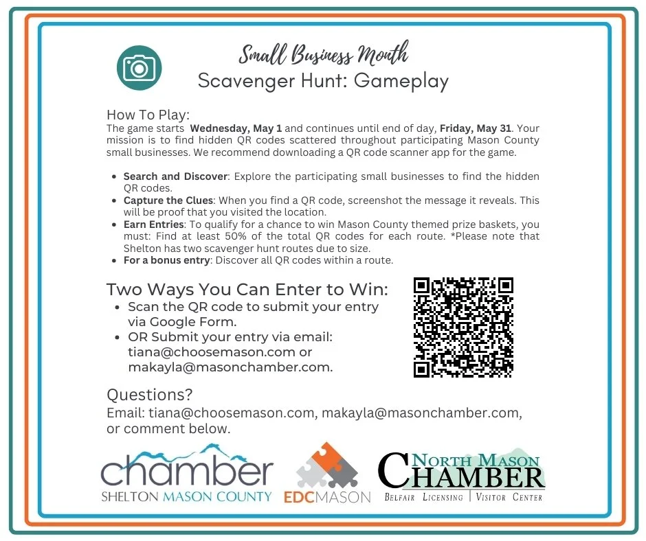 May Kicks Off Mason County Small Business Scavenger Hunt — MasonEDC