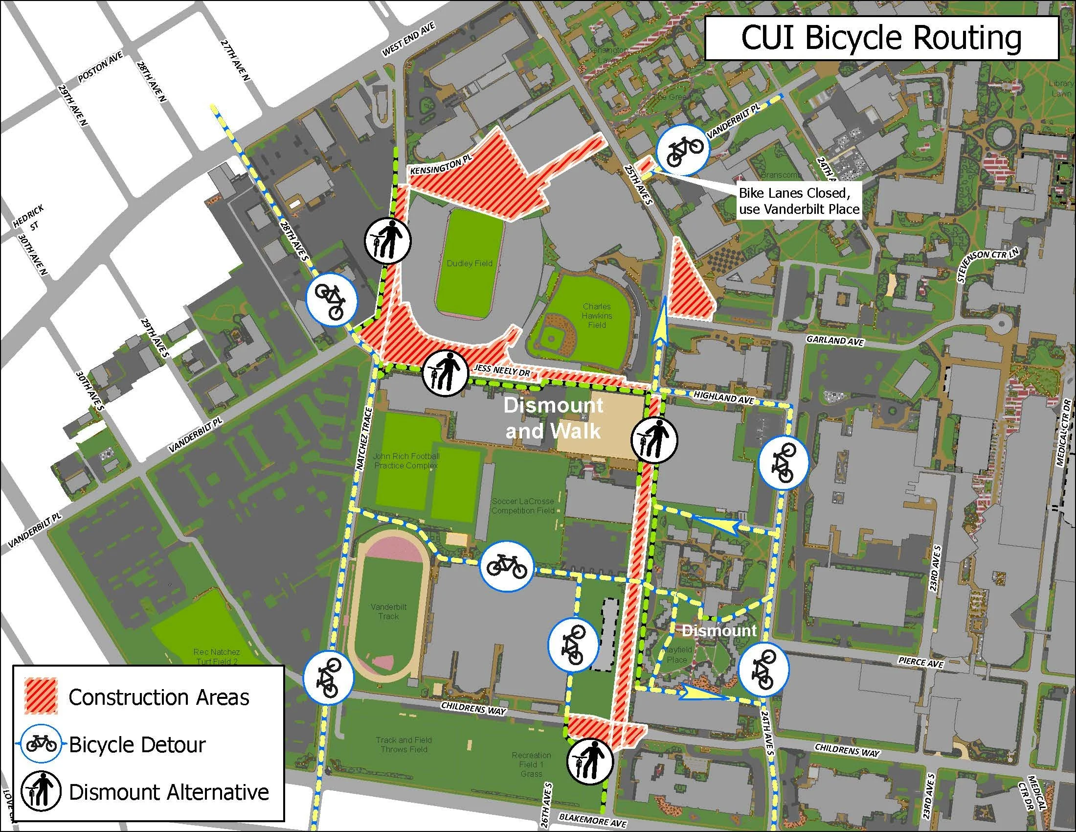 Vanderbilt University Campus Map