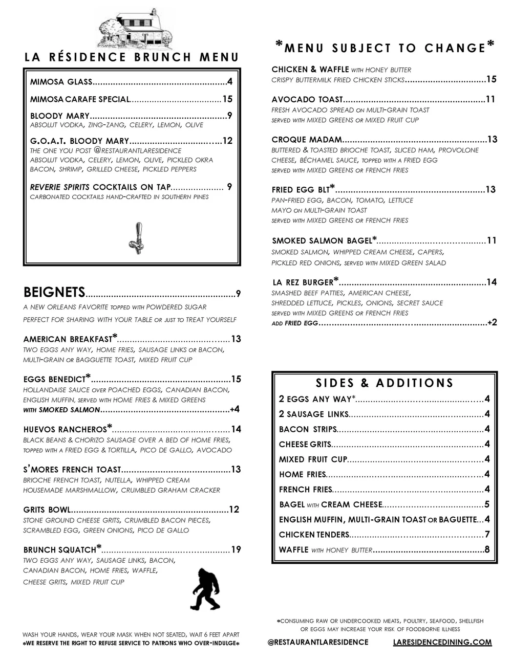 Eat — La Residence