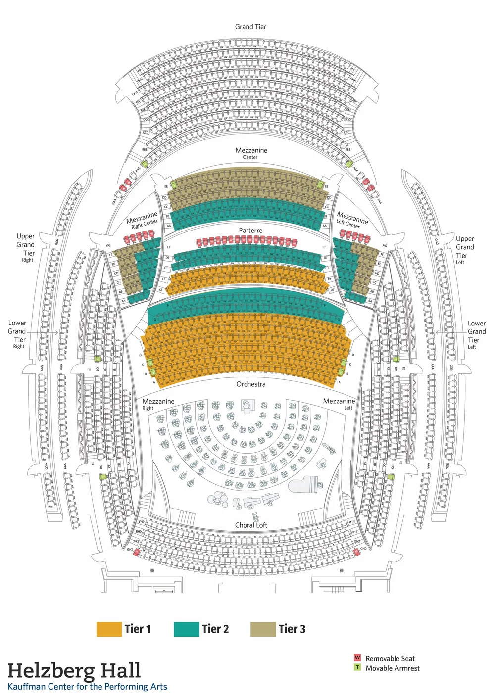 Seating Charts for Our Venues — The Friends of Chamber Music Kansas City