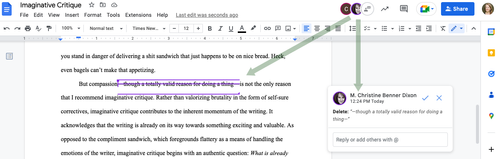How to Share and Edit Google Docs — M.C. Benner Dixon