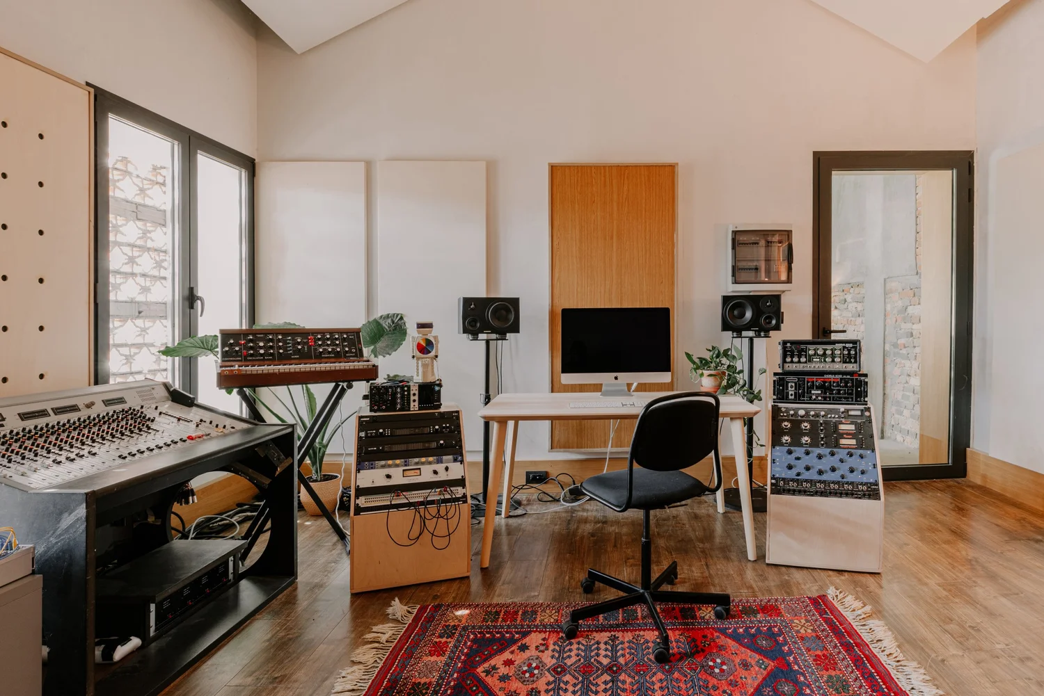 Big Recording Studio Console Beautiful
