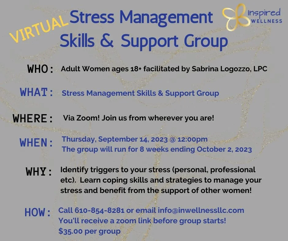 Stress Management Group for Women 18+ — Inspired Wellness, LLC ...