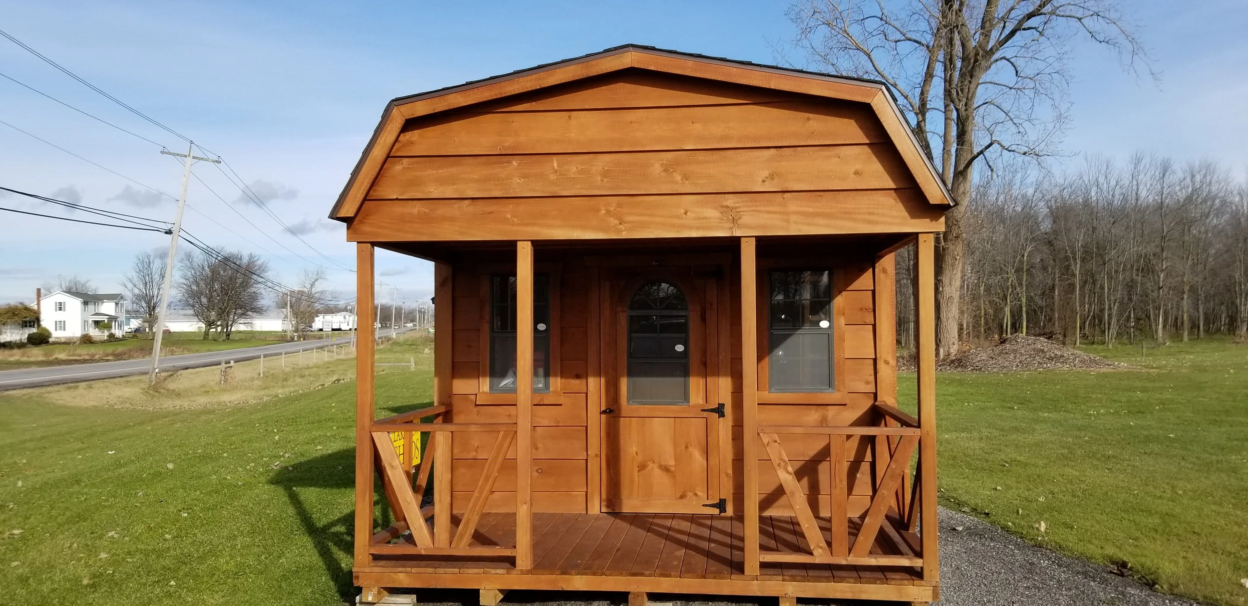 The Dutch Barn Cabin is a great way to combine storage and recreation ...