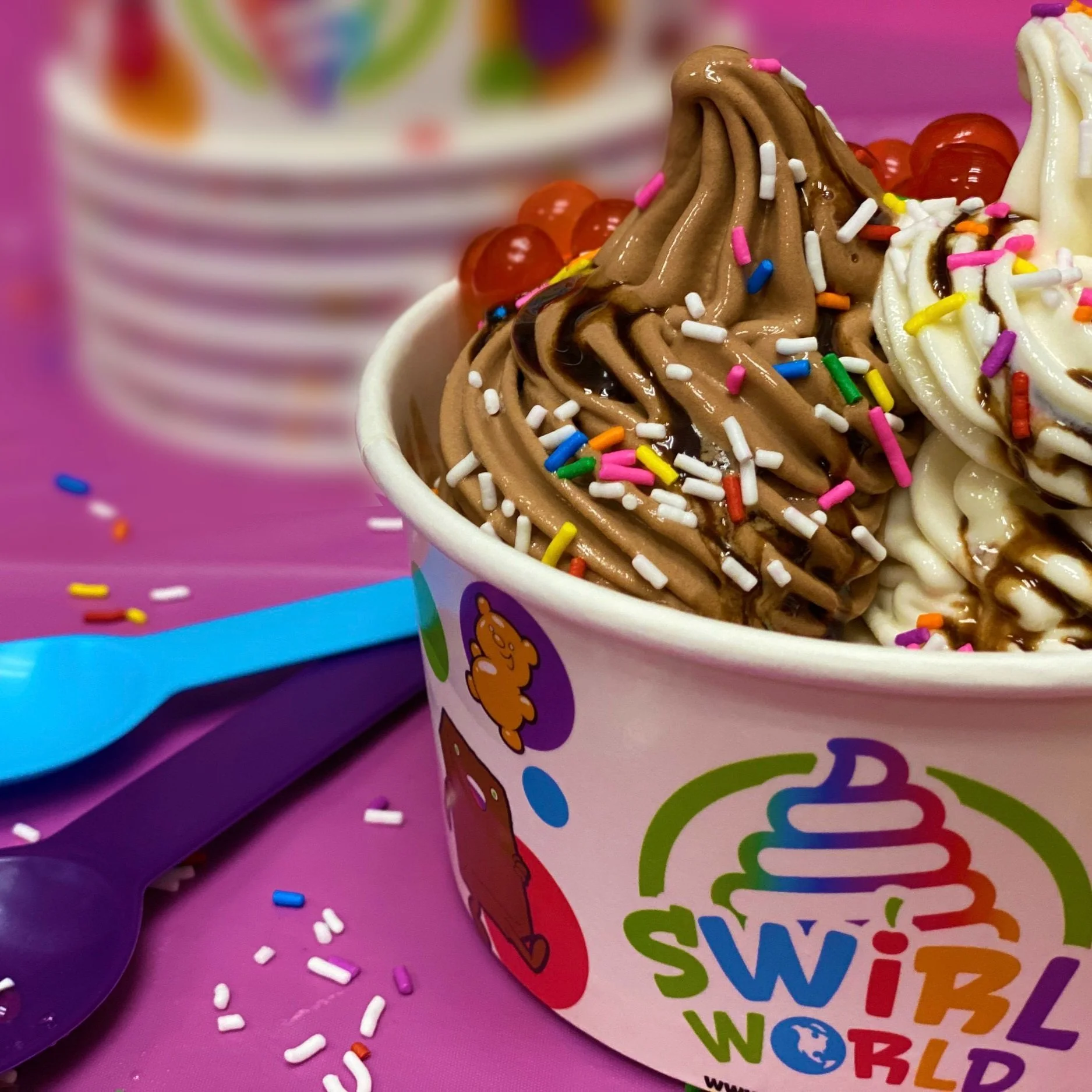 Swirl World Frozen Treats | Canada's Only Self-Serve Sundae Bar!