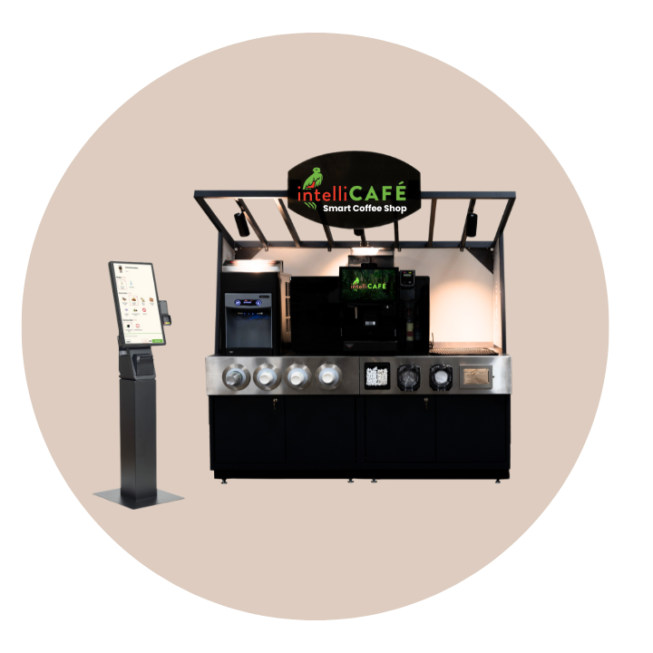intelliCAFE / Automated Coffee Shop / Unattended Retail Coffee Kiosk