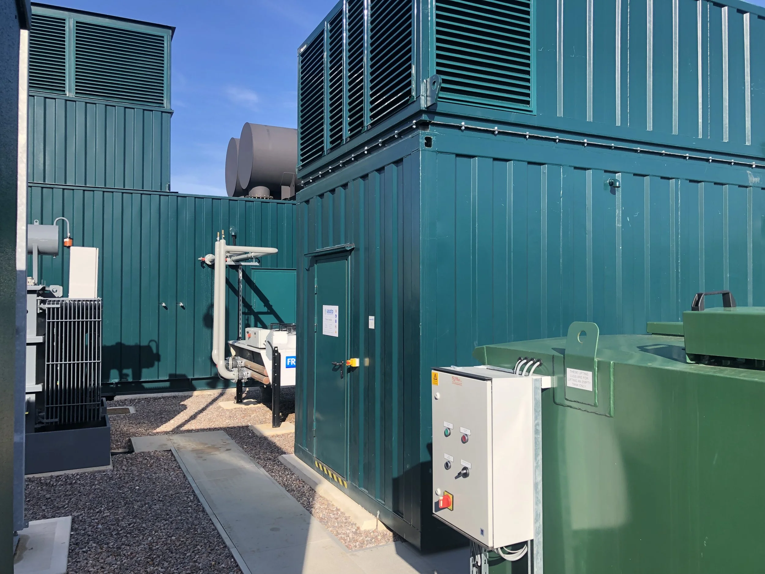 Containerized, Plug&Play power plant in Plymouth, UK — ASOTO — ASOTO