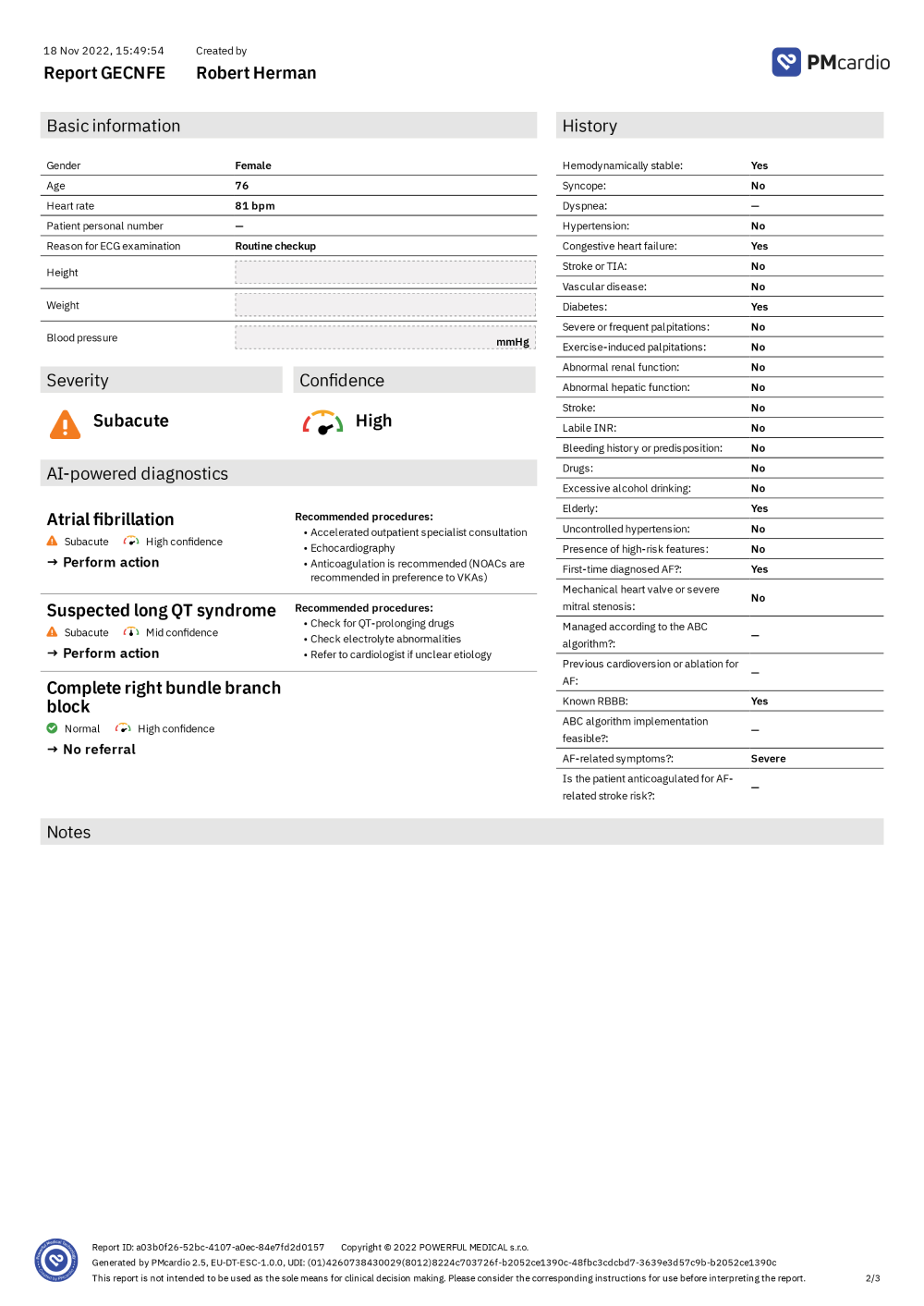 Introducing: PMcardio ECG diagnostic reports — Powerful Medical