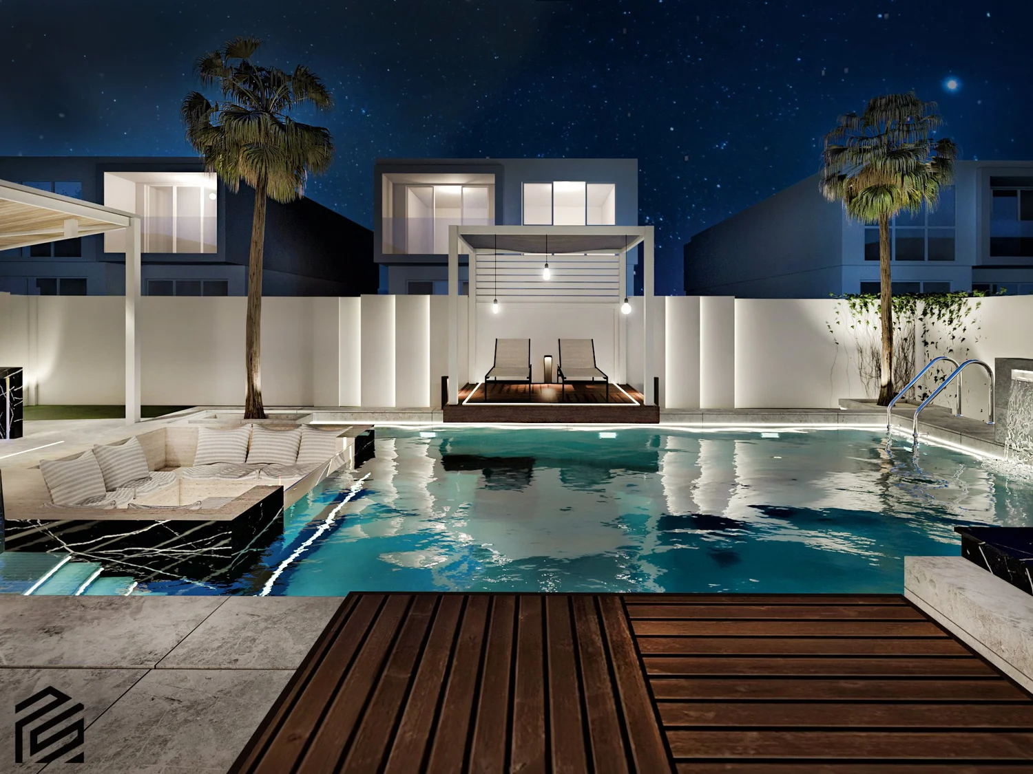 Garden Majlis and Swimming Pool Design Dubai & UAE — Project Society ...