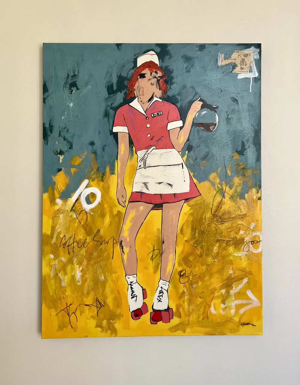 "The Way Ruby Rolls" - Abstract Figurative Painting by Alissa Van Atta ...