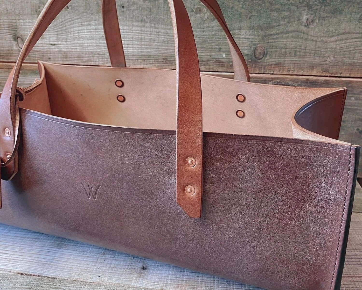 The Forager’s Trug | A bag for all your treasures | Warriner Leather