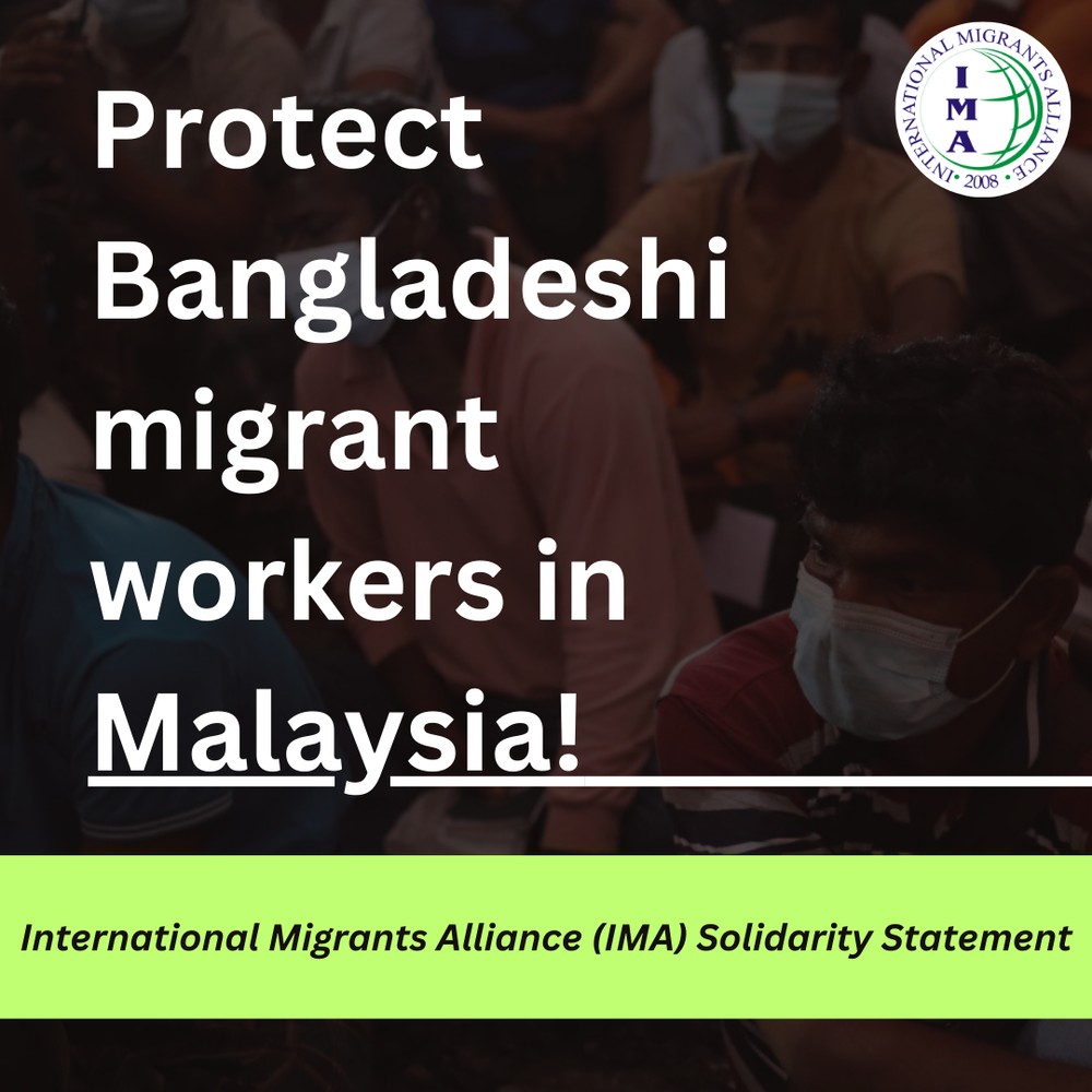 International Migrants Alliance (IMA) — International Migrants Alliance