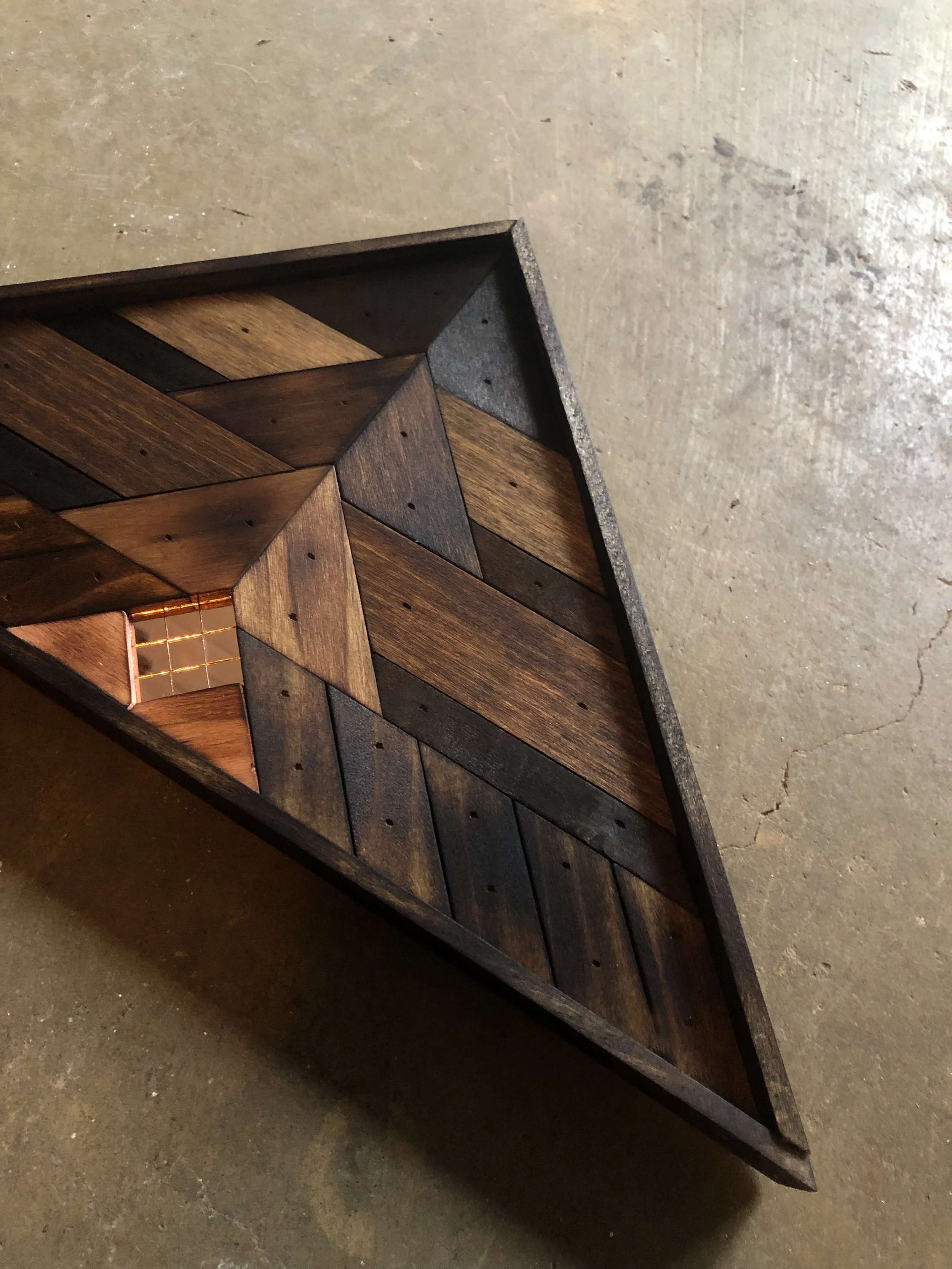 Triangle Fire - Wood Art — Alison Cordero Designs