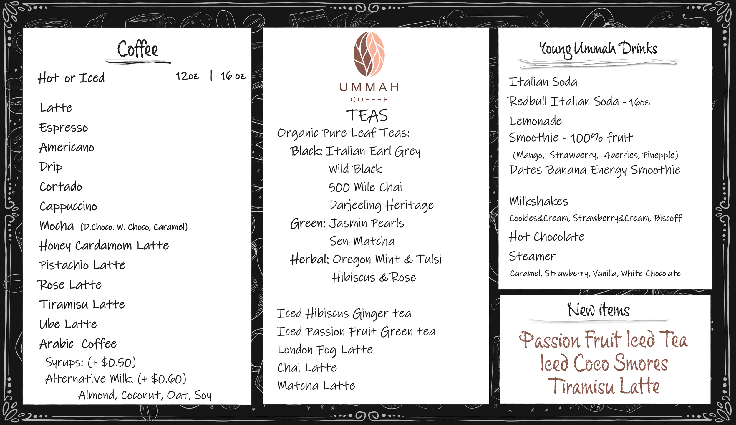Menu — Ummah Coffee
