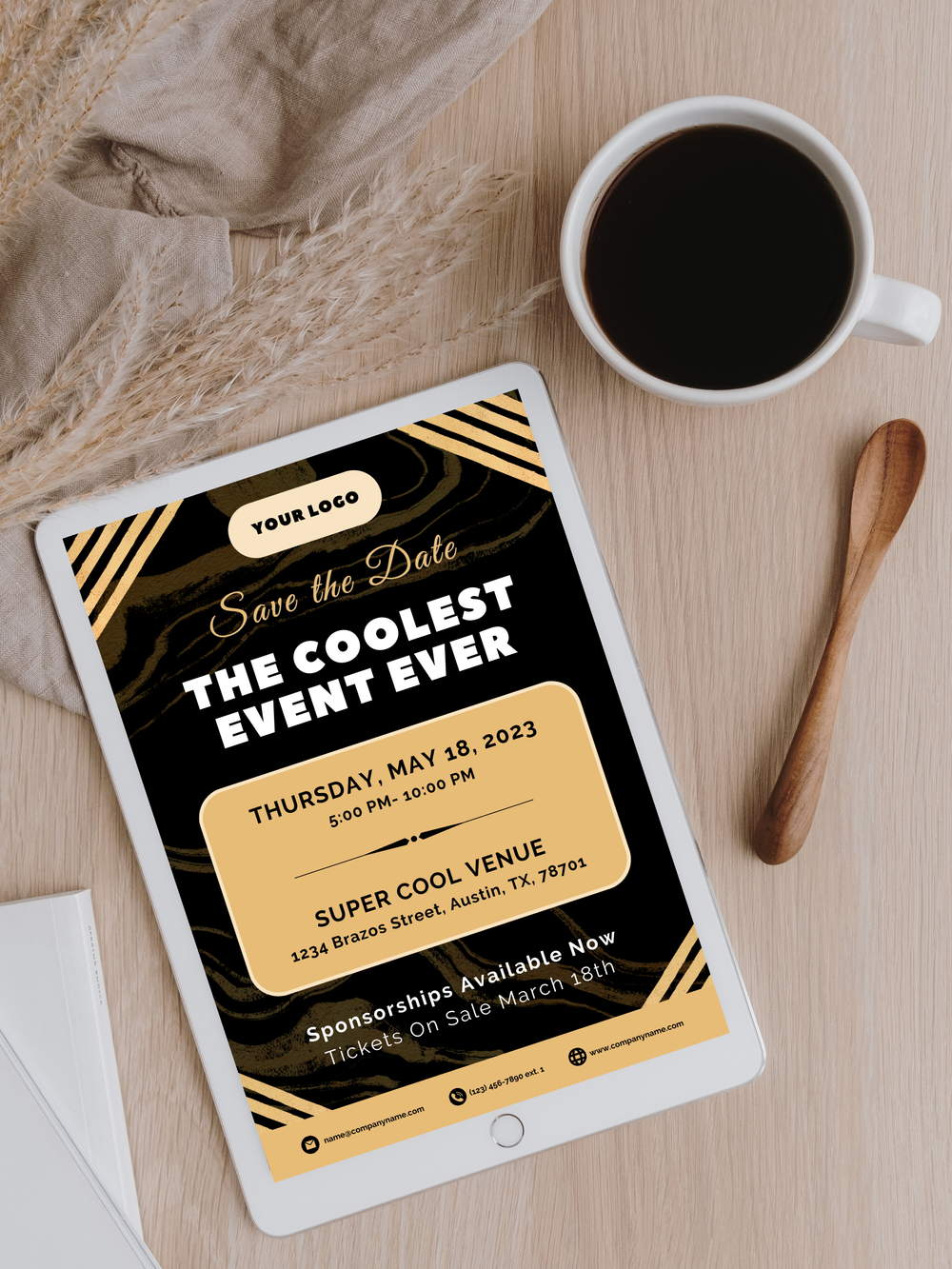 Save The Date Event Template