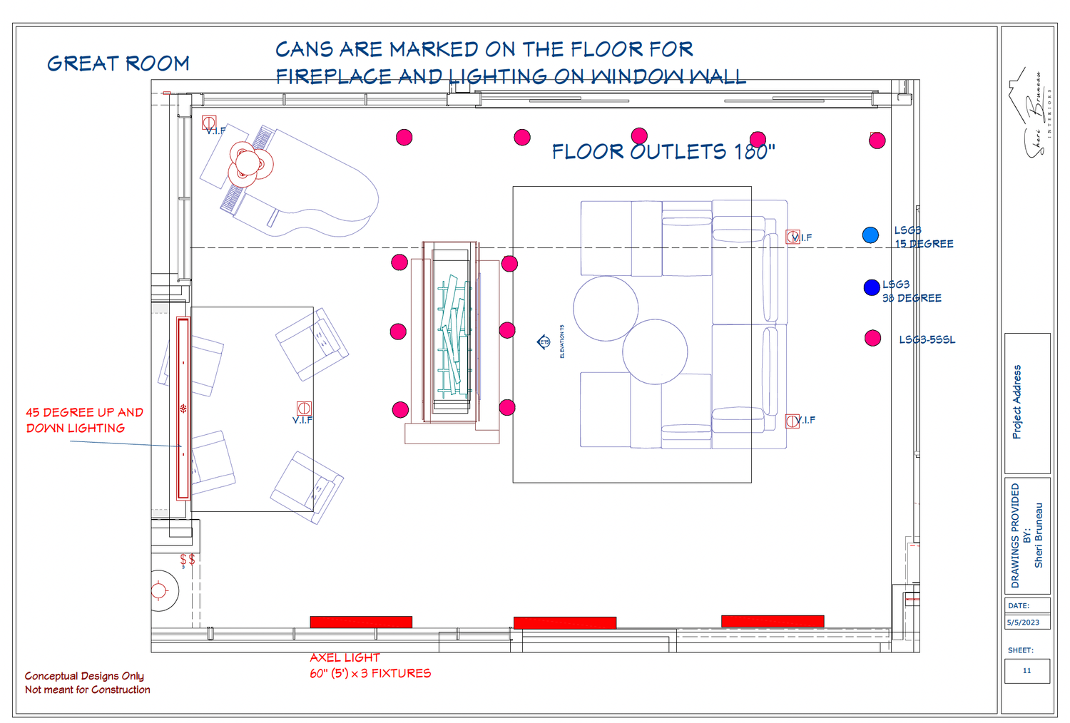 The electrical plan for a new build — Interior Design