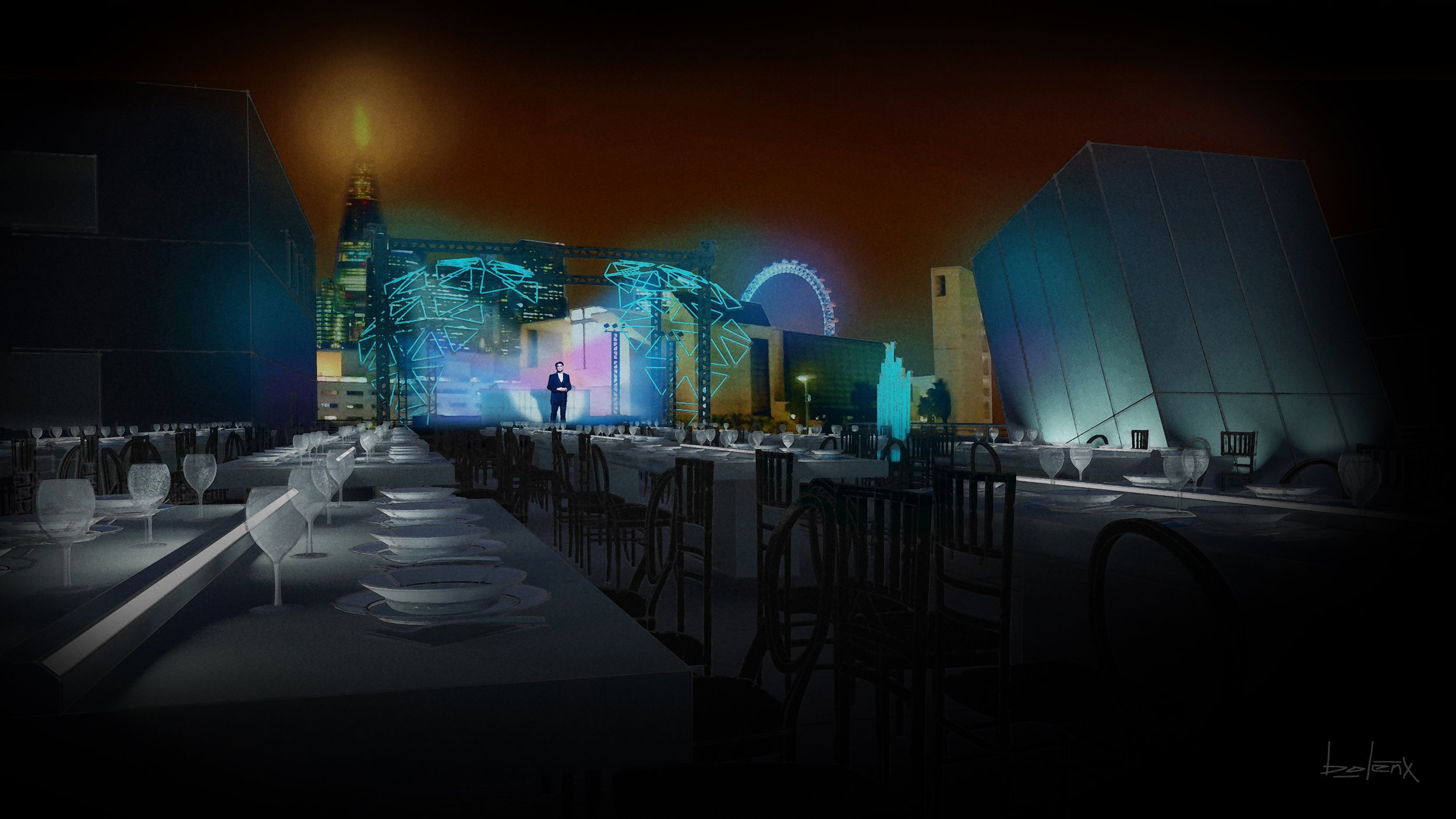 concept illustration — boʊlɛnbɔ