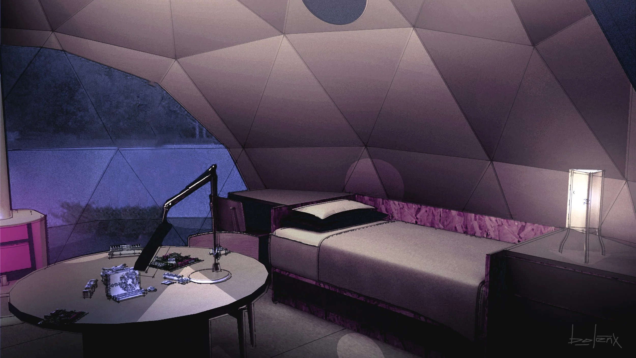 concept illustration — boʊlɛnbɔ