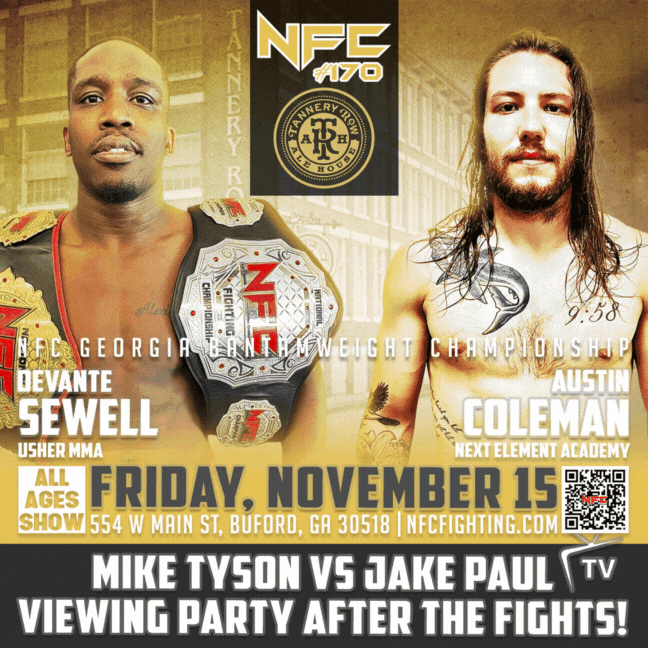 NFC #170 Friday, November 15 — NFC - National Fighting Championship