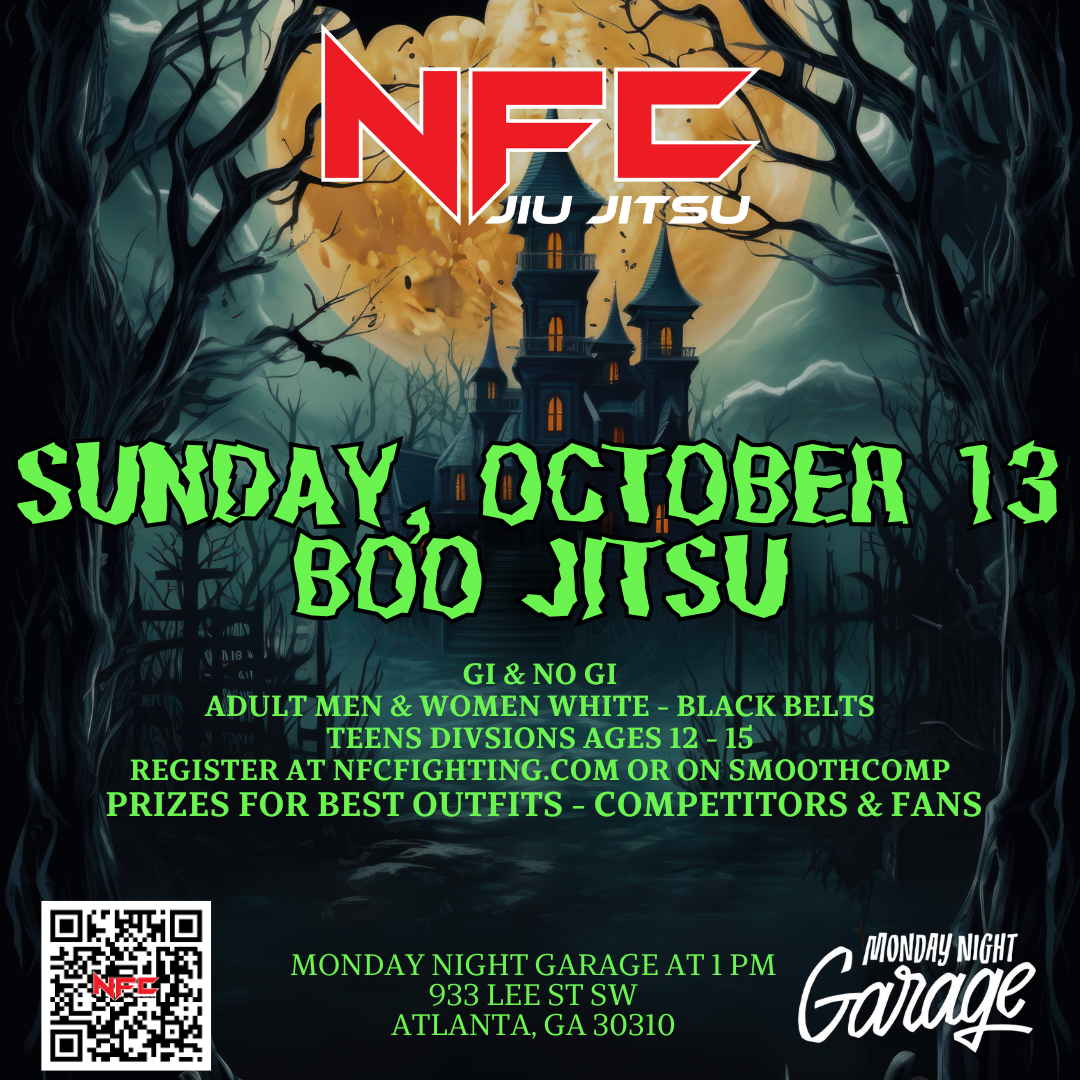 NFC Boo Jitsu Sunday, October 13 at Monday Night Garage — NFC ...