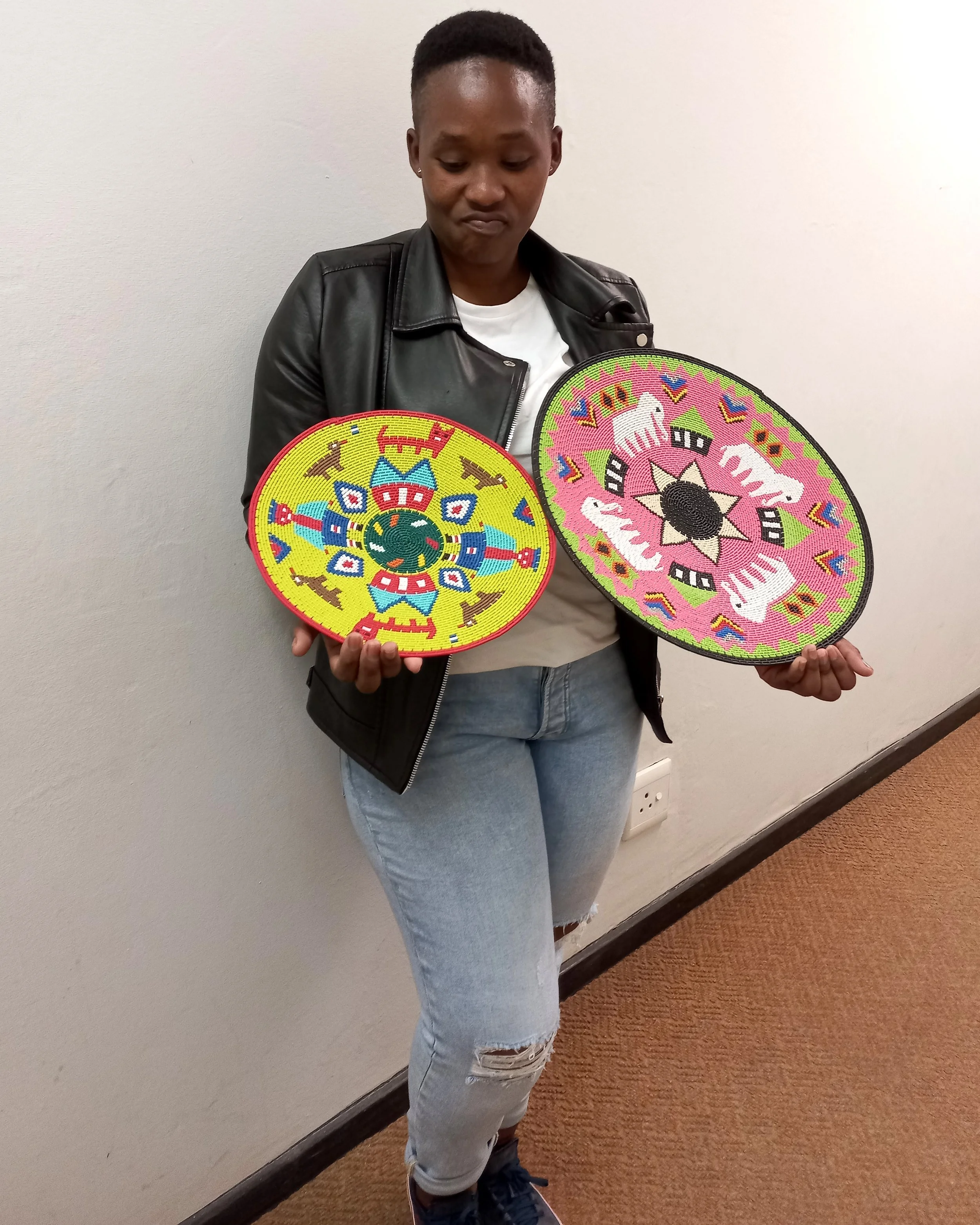 Nobuhle Maphumulo from South Africa Makes Telephone Wire Baskets ...
