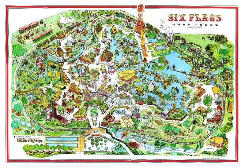 Past Park Maps | Six Flags Over Texas