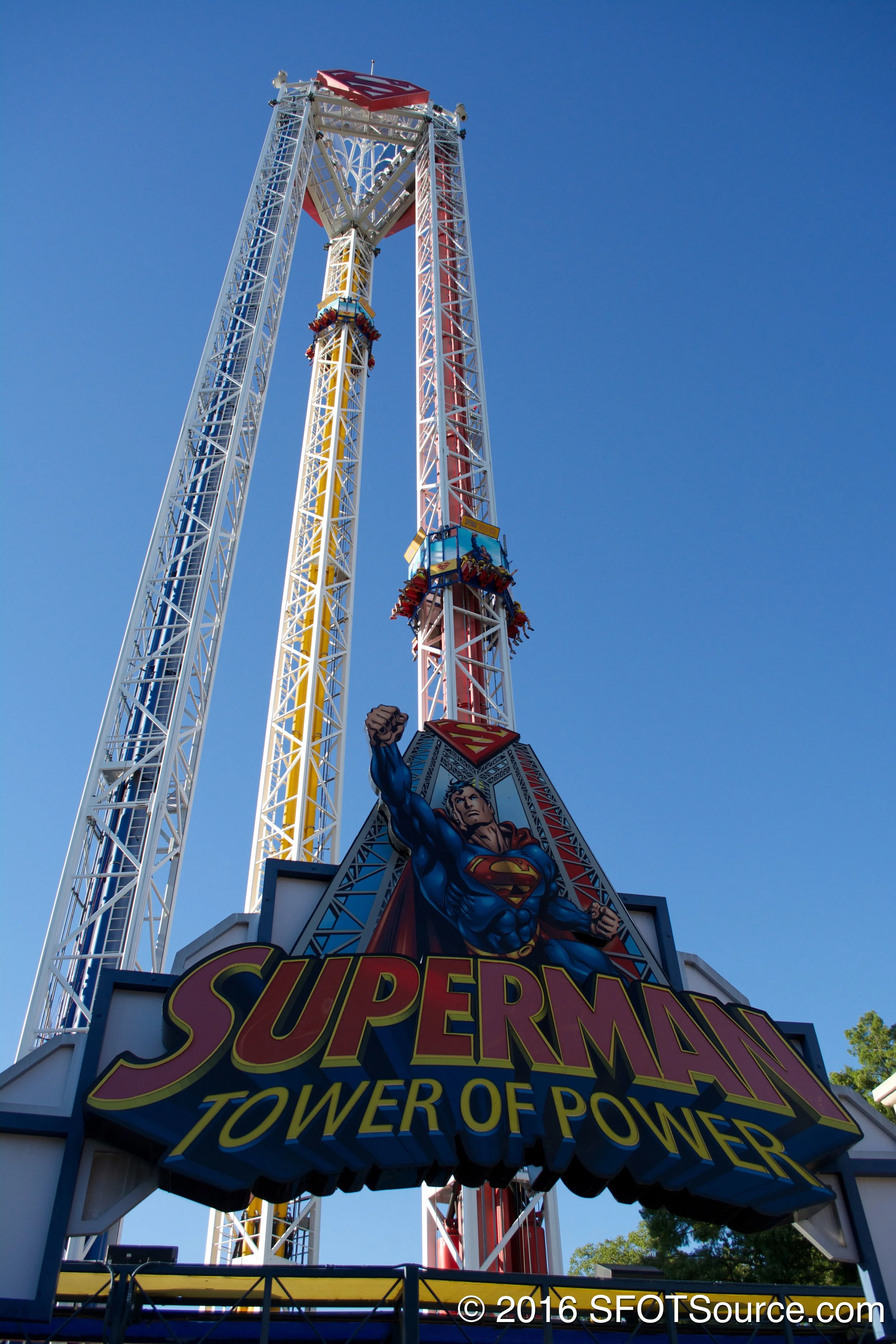 Superman: Tower of Power | Six Flags Over Texas — SFOT Source