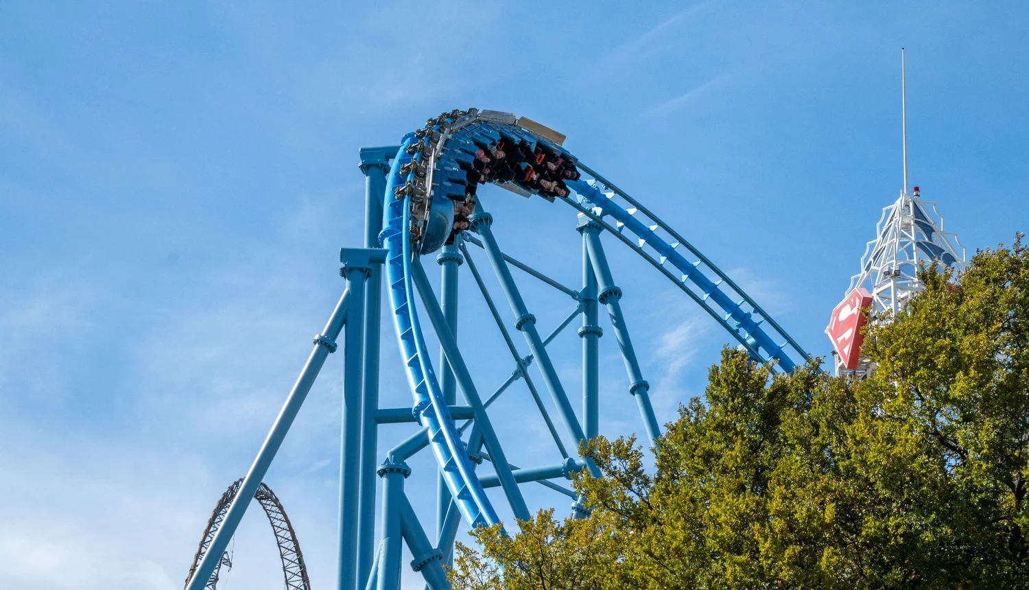 Mr. Freeze Roller Coaster | Six Flags Over Texas - SFOT Source