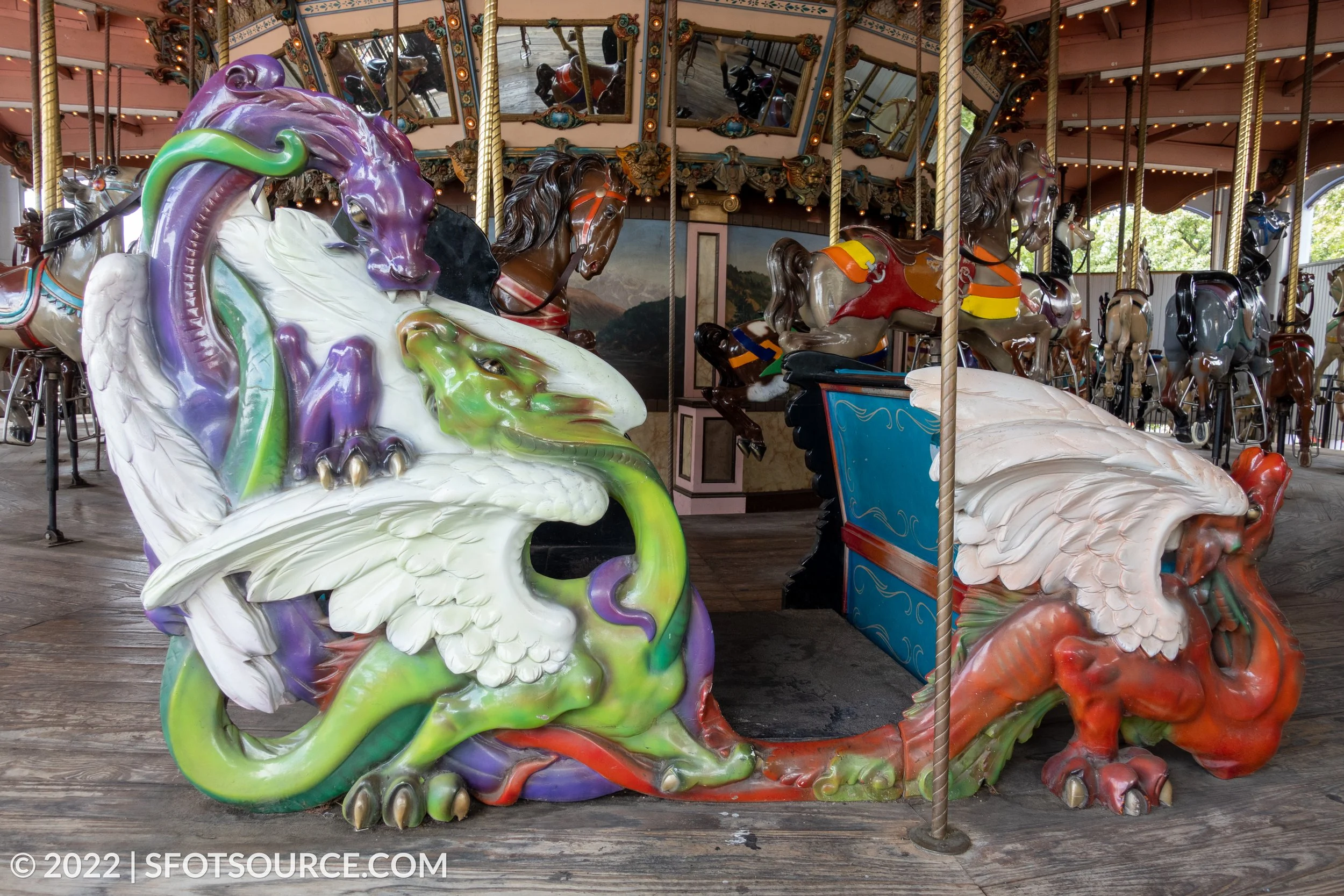 Silver Star Carousel Ride | Six Flags Over Texas