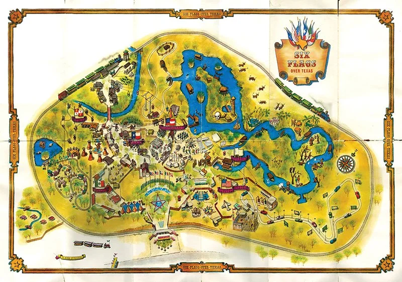 Past Park Maps | Six Flags Over Texas