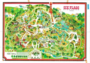 Past Park Maps | Six Flags Over Texas