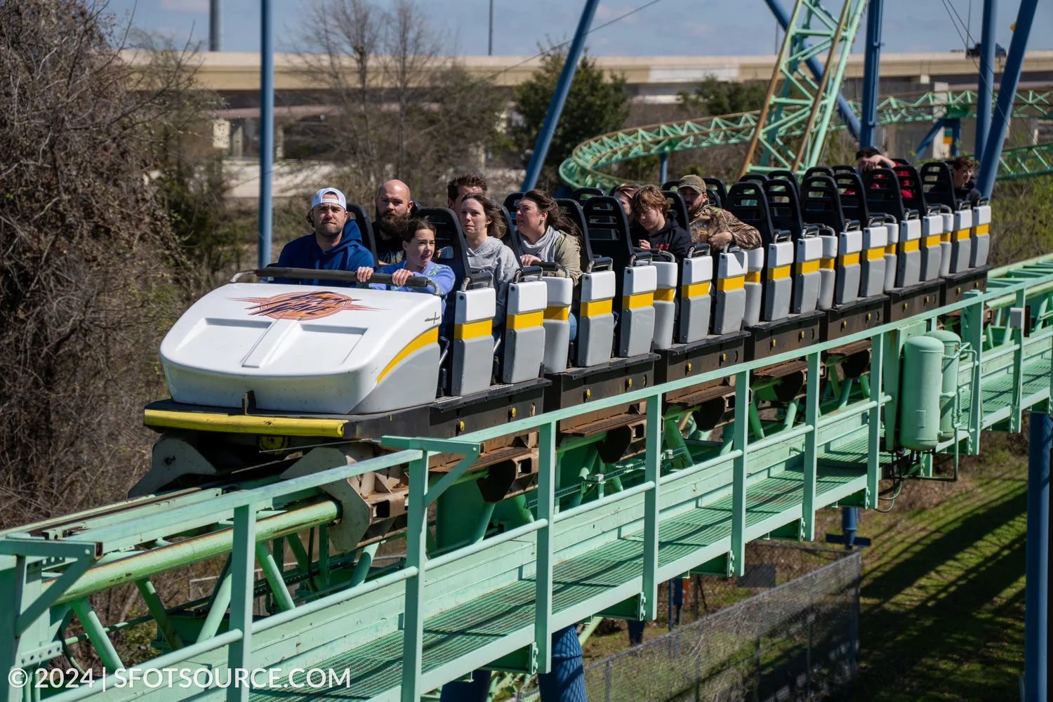 Shock Wave Roller Coaster | Six Flags Over Texas