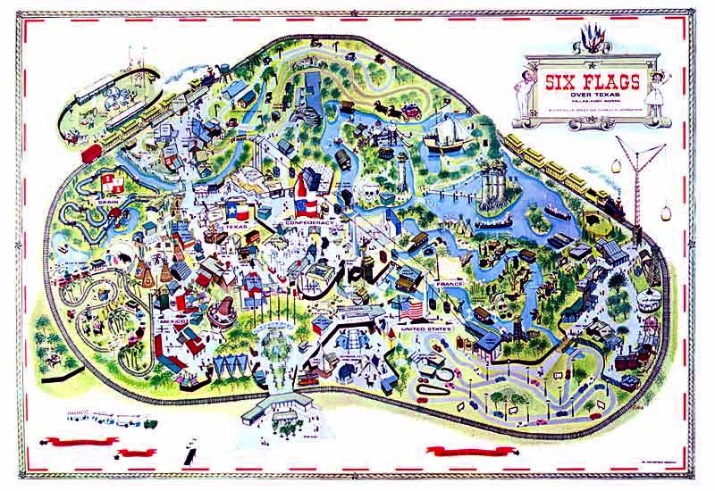 Past Park Maps | Six Flags Over Texas