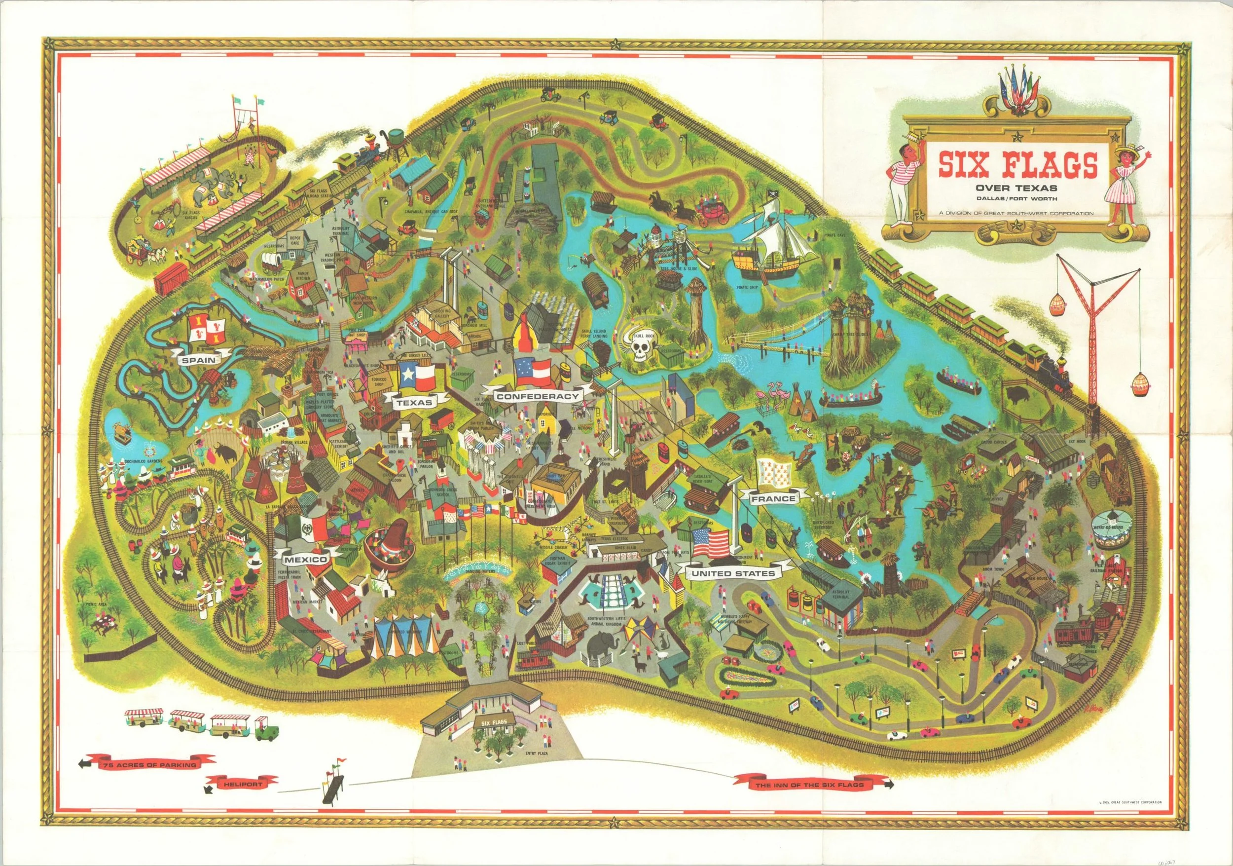 Past Park Maps | Six Flags Over Texas