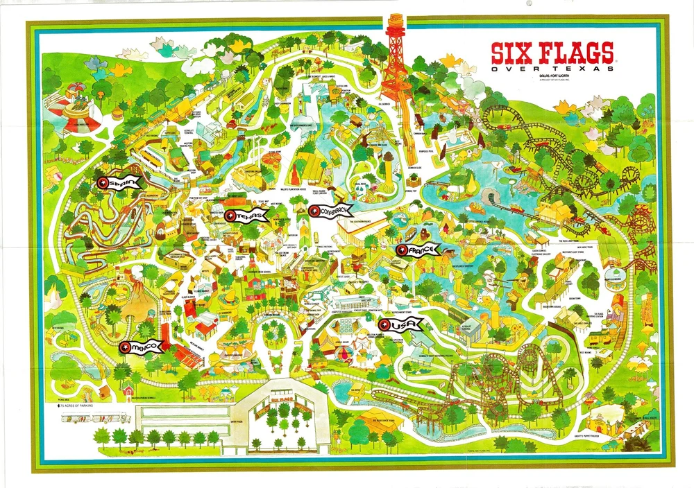 Past Park Maps | Six Flags Over Texas