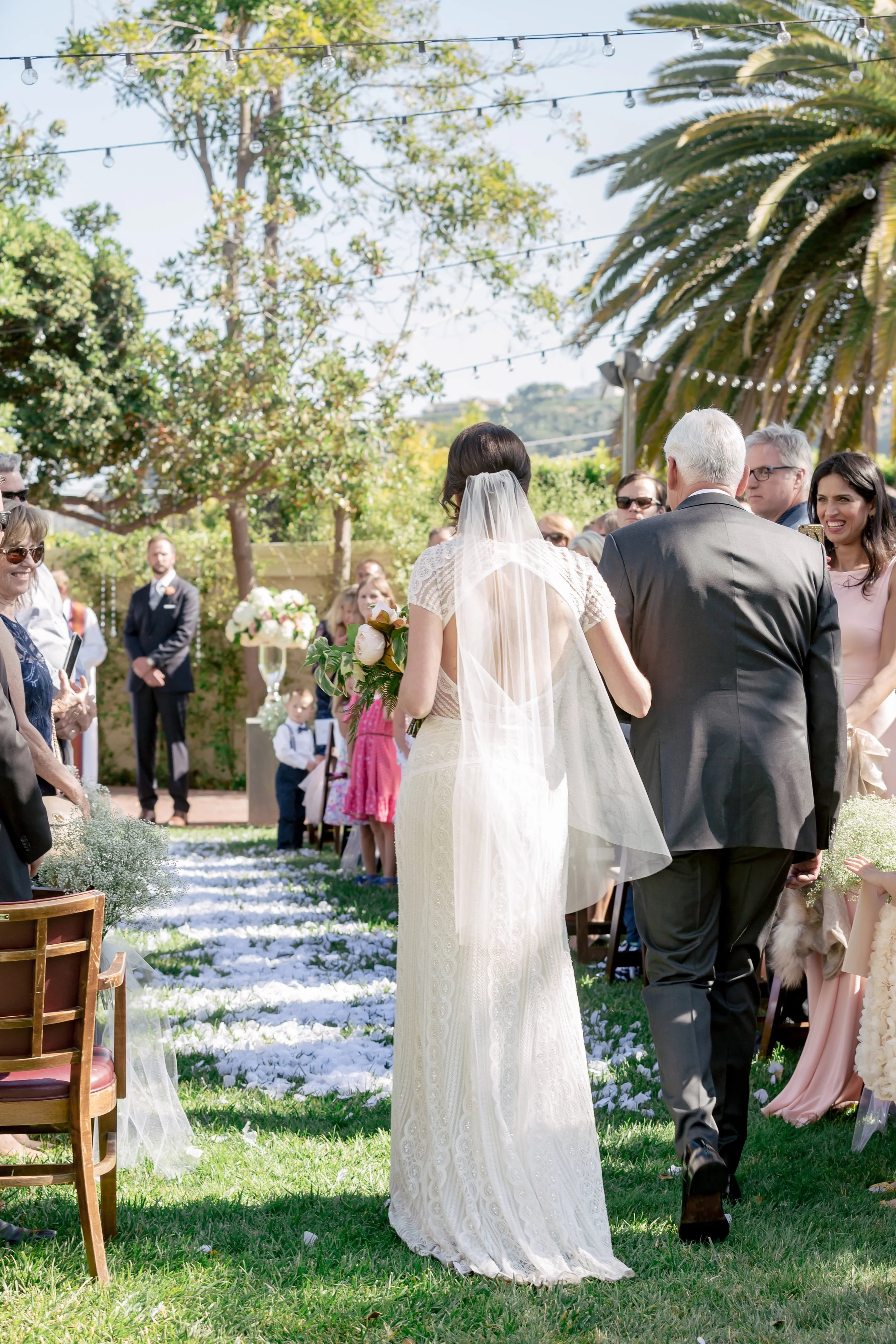 Navy and Pink Wedding at the Santa Barbara Club — Santa Barbara Wedding ...