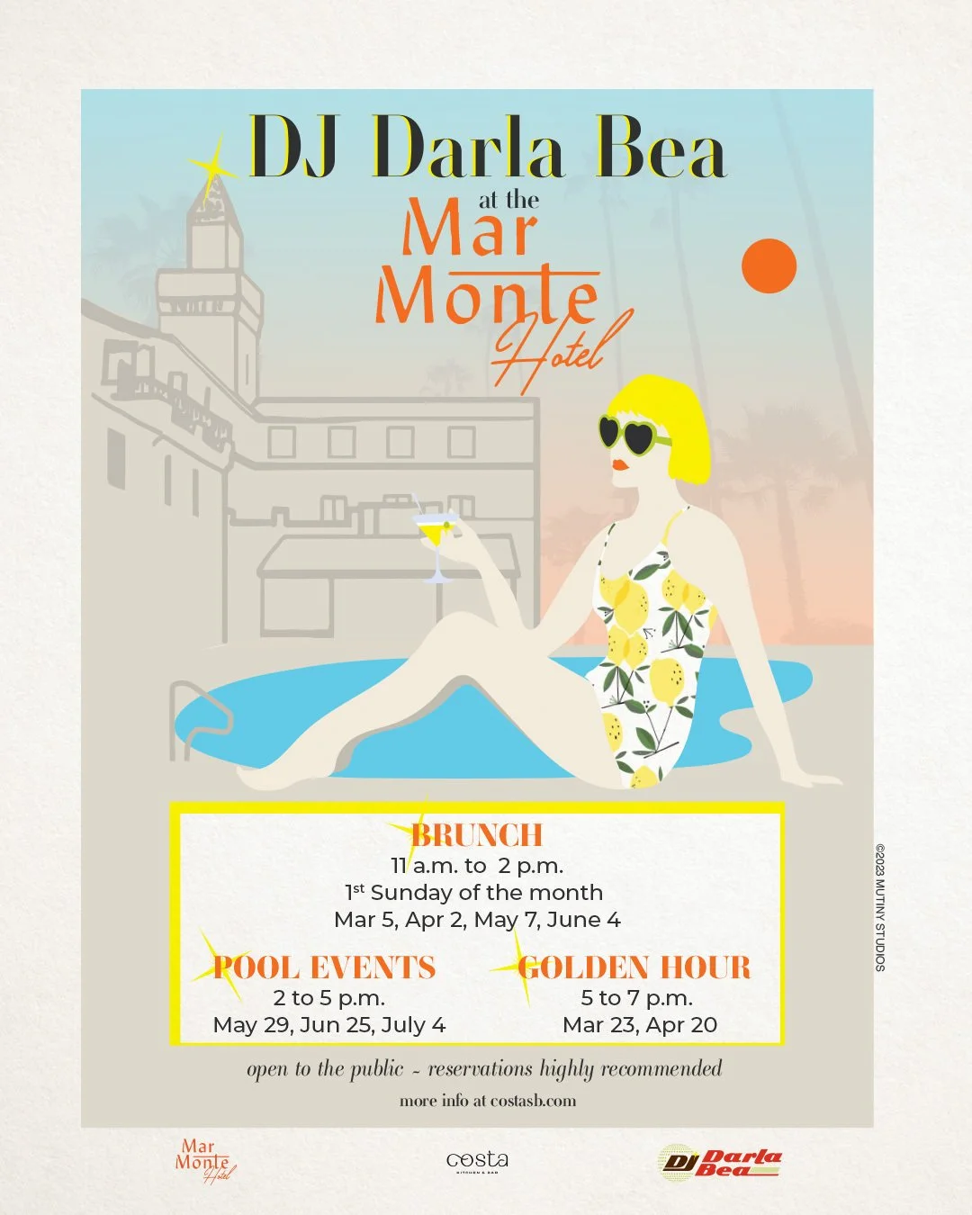DJ Darla Bea at the Mar Monte Hotel — Santa Barbara Wedding Style