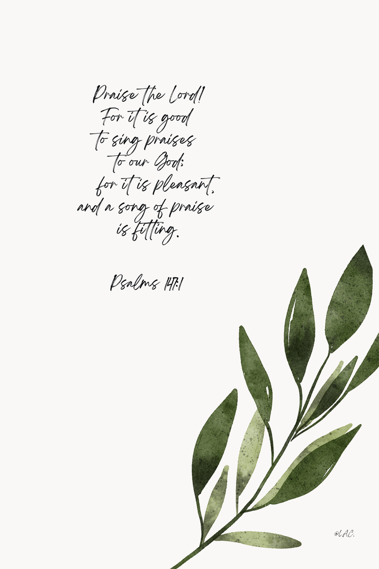 Praise the Lord Devotion on Psalm 147:1 Bible verse — Lidia Adina Coroian