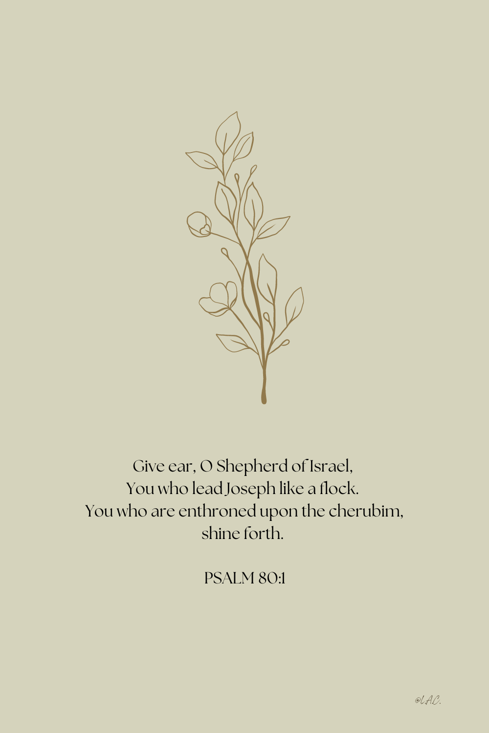 We have a Shepherd devotional based on Psalm 80:1 Bible Verse — Lidia ...