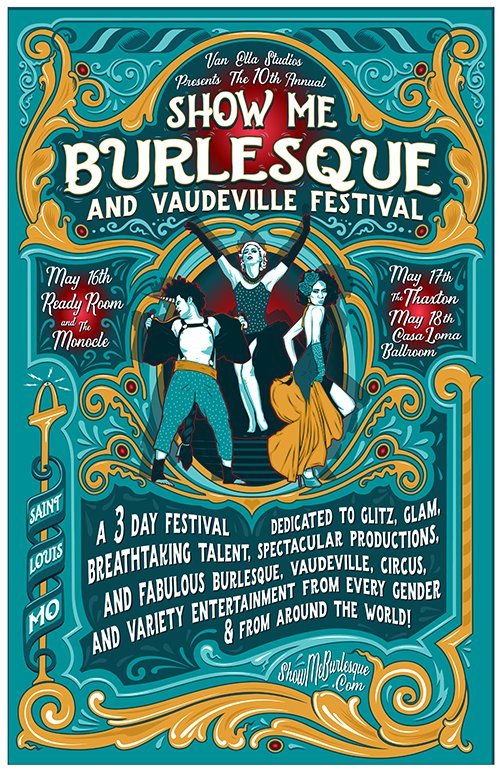 Show Posters — Show-Me Burlesque & Vaudeville Festival