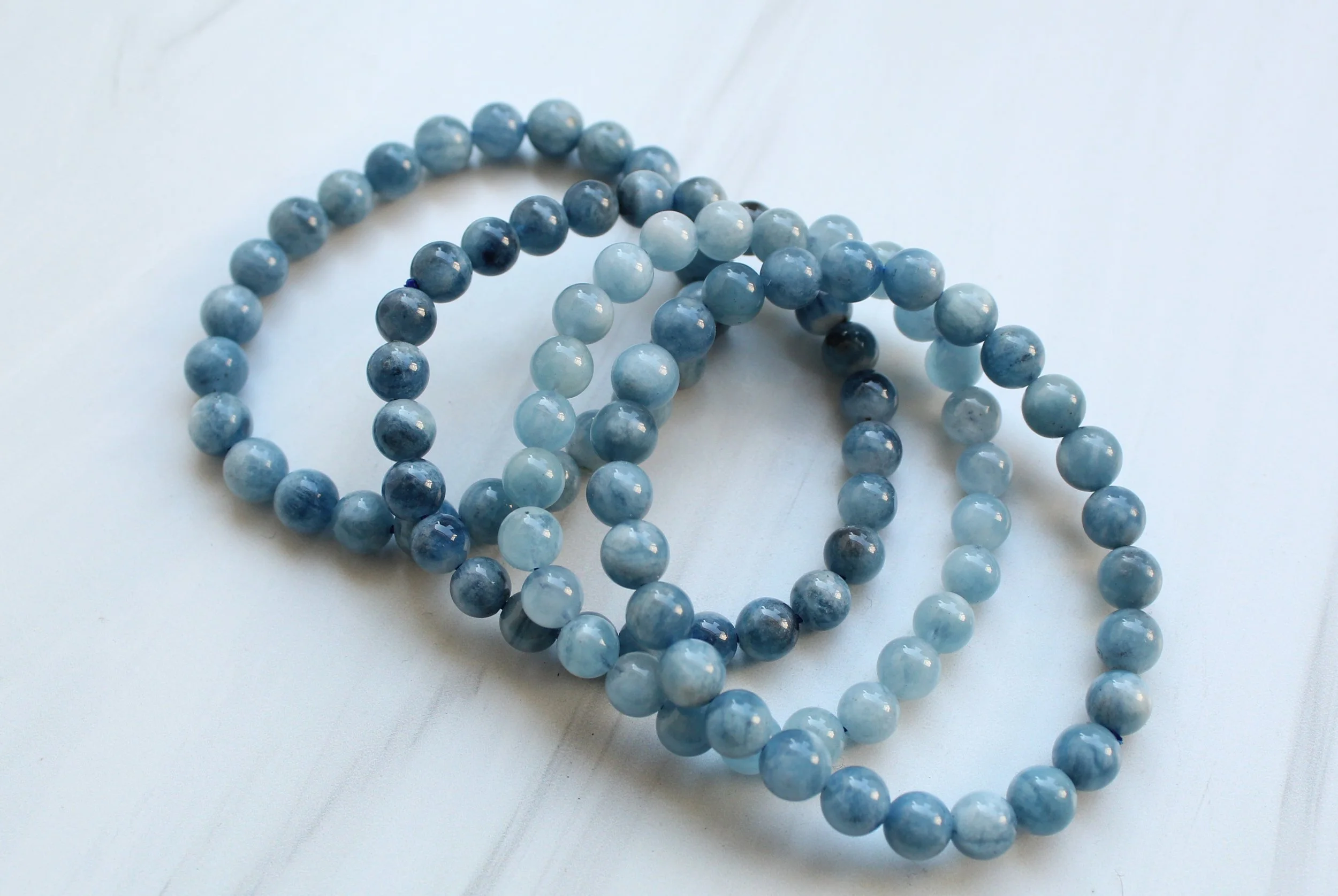 Black Spinel cubed stretch bracelet — PANACHE